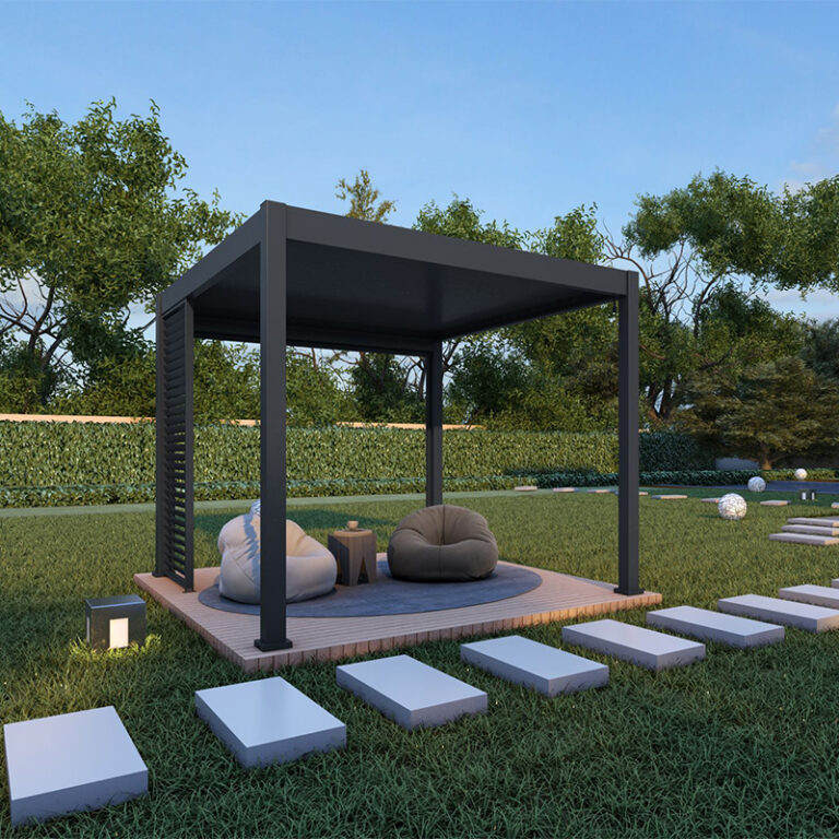 Orion overkapping 300 x 300cm Zwart - jacuzzi overkappingen